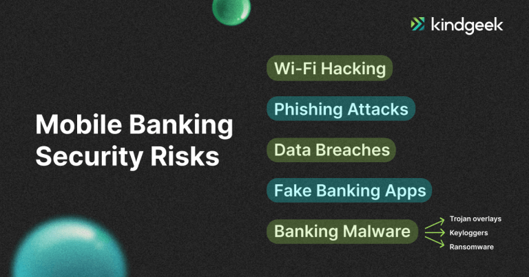 Is Mobile Banking Safe: 5 Main Security Risks | KindGeek