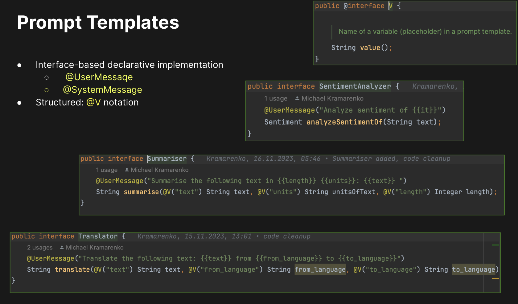 How to incorporate LM/LLM features into Java using Langchain4j